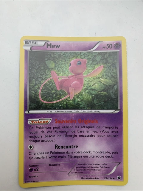 CARTE POKEMON MEW 29/124 Holo XY10 Impact des Destins FR EUR 8,00 ...