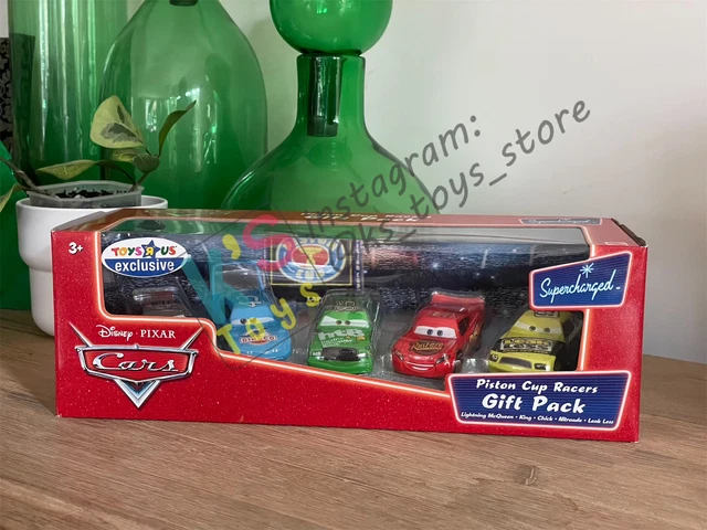 GIFT SET DISNEY Pixar Cars 1:55 - 5-Pack Piston Cup Racers Supercharged ...