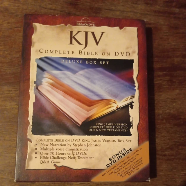 KING JAMES VERSION Complete Bible (Deluxe Box Set) (DVD, 2006) £12.15 ...