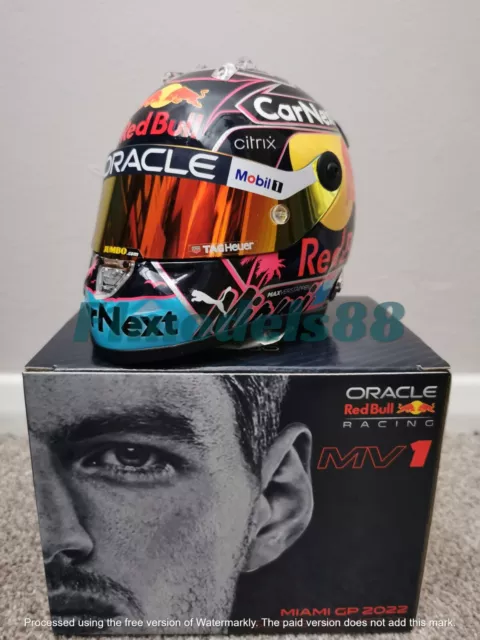 MAX VERSTAPPEN 1/2 Helmet Miami GP 2022 Red Bull Racing F1 £155.00 ... MAX VERSTAPPEN 1/2 Helmet Miami GP 2022 Red Bull Racing F1 £155.00 ...