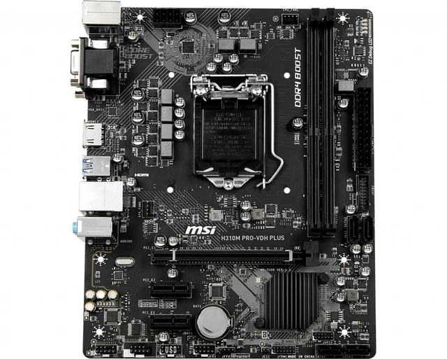 MSI H310M PRO-VDH PLUS Motherboard Intel H310 LGA 1151 DDR4 M-ATX VGA ...