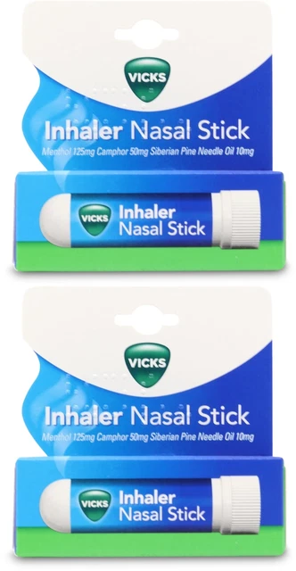 VICKS INHALER NASAL Stick | Congestion Relief | MAX ONE PER ORDER | X 2 ...
