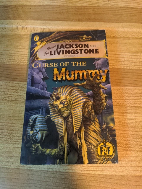 CURSE OF THE Mummy Fighting Fantasy 59 Steve Jackson CYOA Livingstone ...