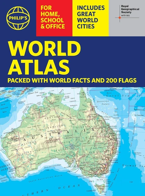PHILIP'S RGS WORLD Atlas (A4): with Global Cities, Facts and Flags ...