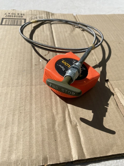 NOS MILITARY SURPLUS Engine Stop Push Pull Cable 66'' Long 116-032-280 ...