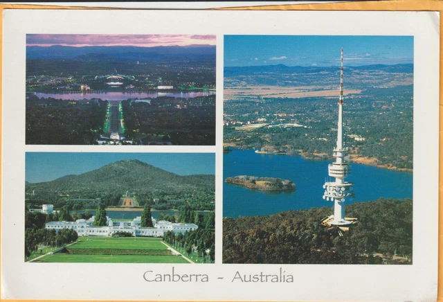 CANBERRA ACT 3 Scenes Incl Telecom Tower 178Mm X 118Mm Nucolorvue Postcard EUR 5,44 - PicClick FR