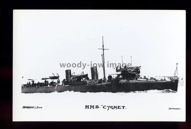 NA7626 - ROYAL Navy Torpedo Boat - HMS Cygnet (c1897) - 5.5"x 3.5 ...