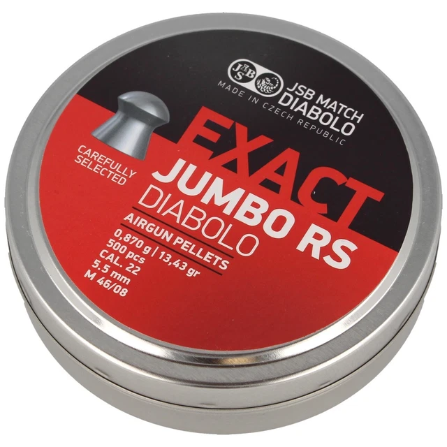 JSB EXACT JUMBO RS Diabolo Pellet cal.22 (5.52 mm) 500 pz EUR 18,70 ...