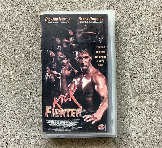 KICK FIGHTER VHS Cutbox Rare AIP 90s Action Kickboxing Richard Norton ...