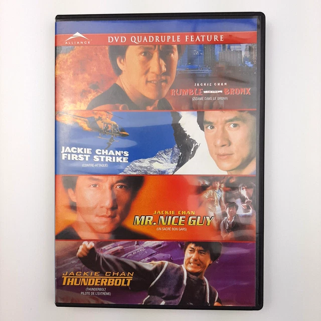 JACKIE CHAN QUADRUPLE Feature Canada DVD Thunderbolt First Strike Mr ...