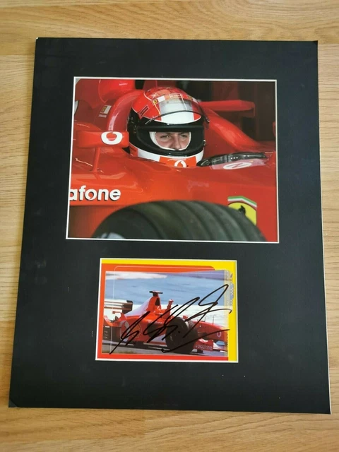 MICHAEL SCHUMACHER SIGNED genuine authentic autograph of the F1 Legend ...