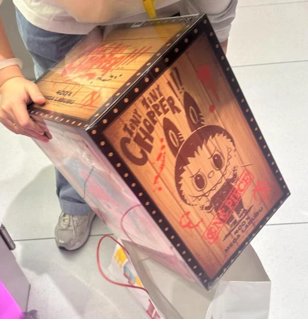POP MART MEGA LABUBU 400% Tony Tony Chopper Limited Edition Collectible ...
