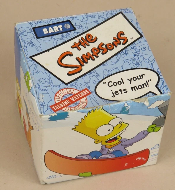 BURGER KING THE Simpsons Talking Watch Bart Simpson Blue Never Used ...