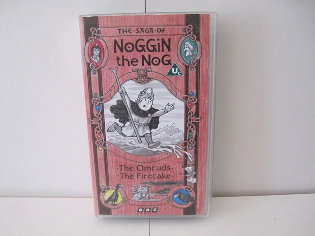 THE SAGA OF Noggin The Nog Vhs The Omruds + The Firecake Bbc 1991 £11. ...