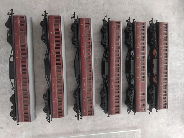 JOB LOT 00 guage Grafar Coaches Set of Seven LMS £47.48 - PicClick UK