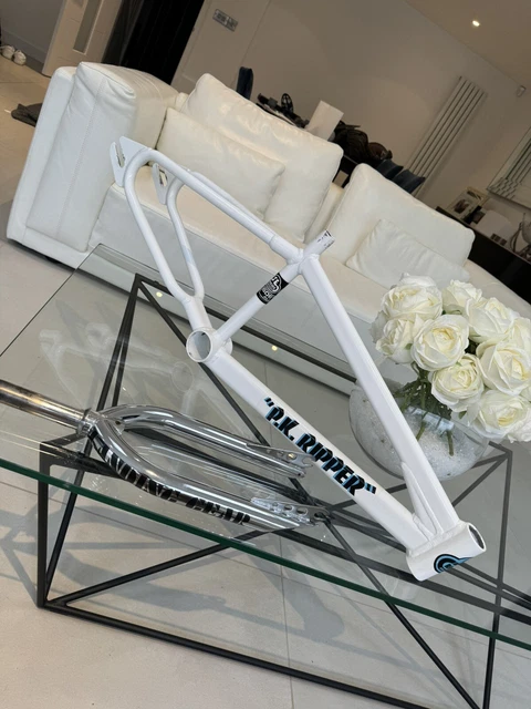 1984 PK RIPPER WHITE Frame &ORIGINAL Chrome Landing Gear Unstamped ...