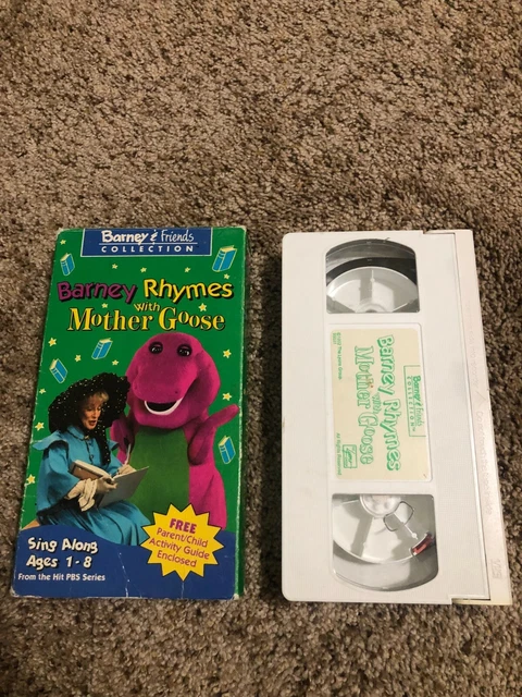 BARNEY - BARNEY Rhymes With Mother Goose (VHS) 1992 The Lyons Group ...