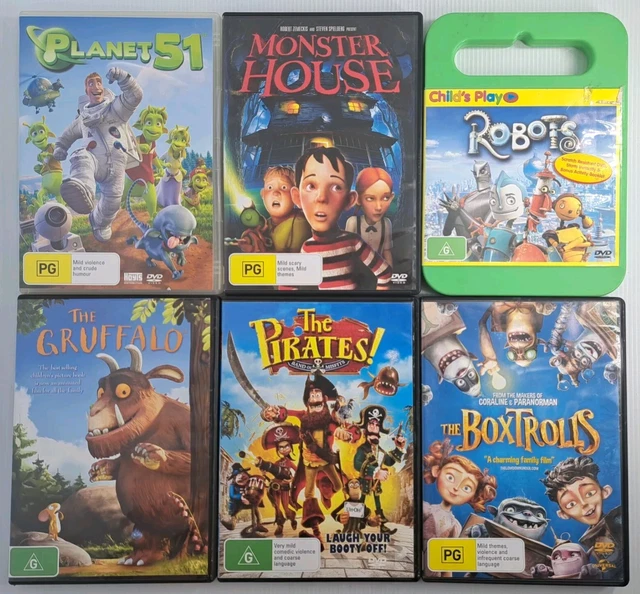 KIDS CHILDRENS DVD Bundle Bulk Lot Movie Pack X 6 Family Animation ...