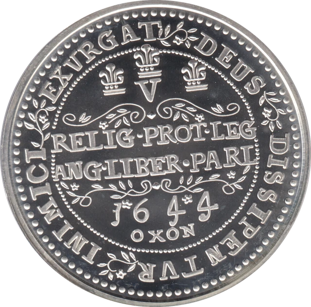 1644 OXON CROWN King Charles I Silver Proof Coin + Capsule Millionaires ...