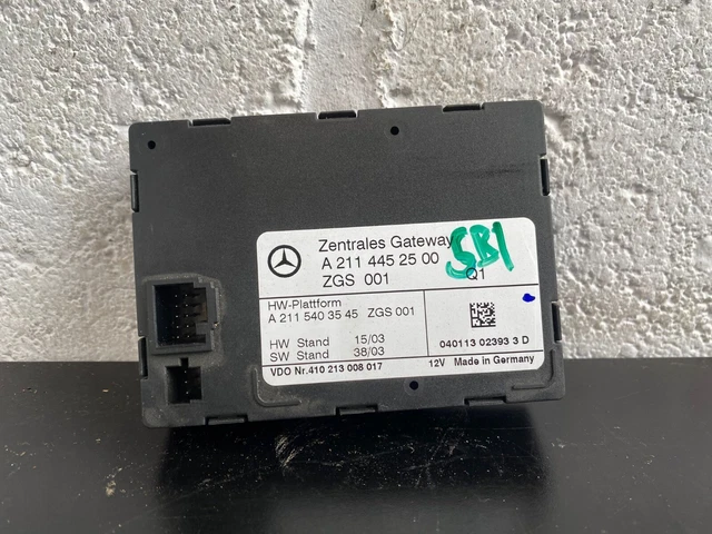 MERCEDES E CLASS W211 Central Gateway Module A2114452500 £20.00 ...