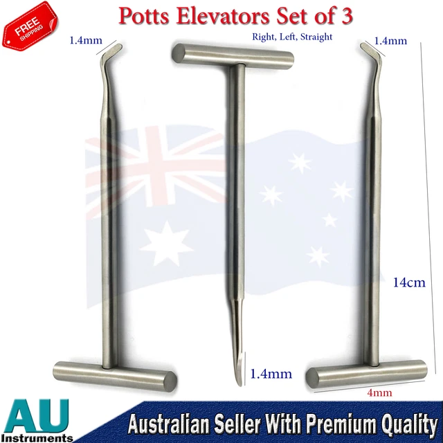 POTTS TOOTH SURGERY Root Elevator Surgical Elevators Oral Surgery EUR 21,40 - PicClick IT