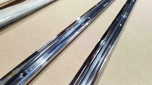 MERCEDES PAIR OF Chrome Door Trim Moulding NOS New W113 EUR 884,54 ...