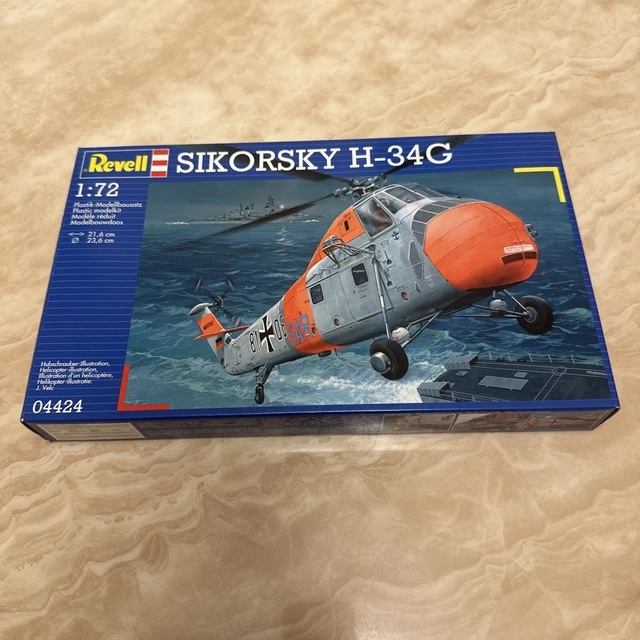 REVELL 04425 1/72 Sikorsky H-34G German SAR Markings Model Kit Complete ...