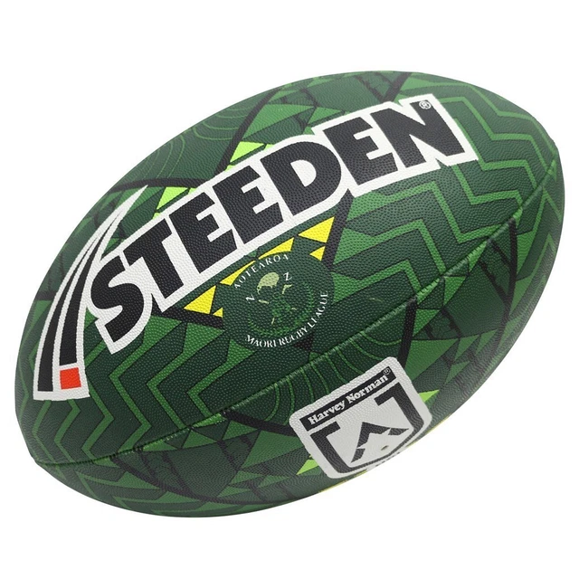 MAORI ALL STARS NRL Steeden Rugby League Football Size 5! New Design ...