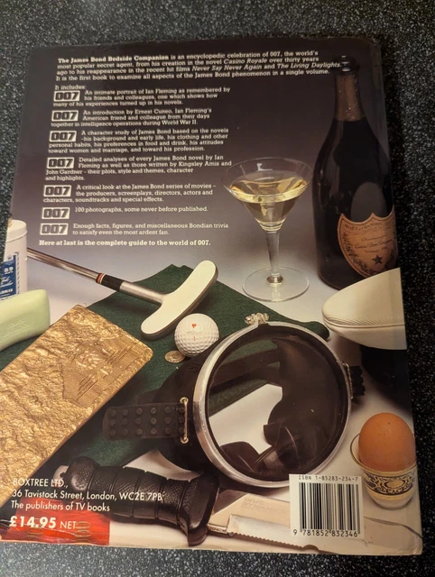 THE JAMES BOND Bedside Companion - by Raymond Benson. Hardback Edition ...