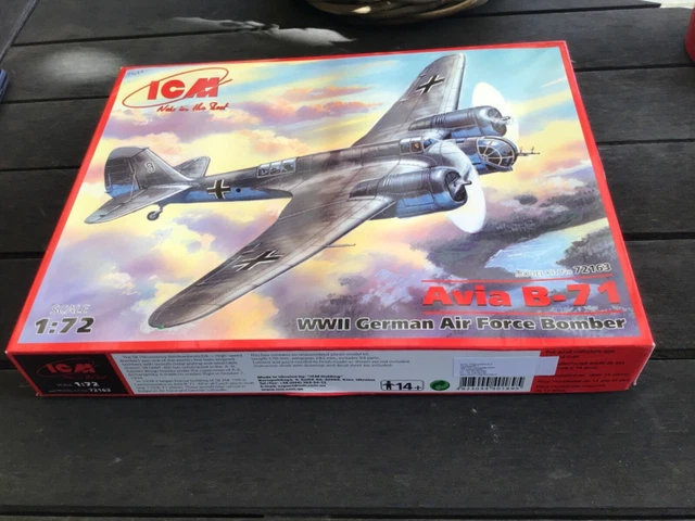 MAQUETTE AVION AVIA B71 WWII GERMAN AIR FORCE ICM 72163 neuf EUR 24,90 ...