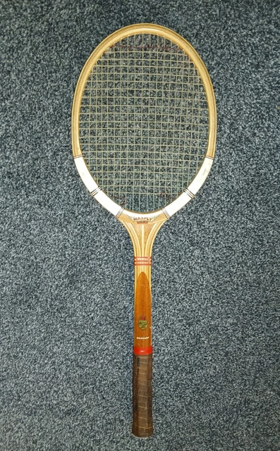 VINTAGE WOODEN TENNIS Racket Maxply Dunlop & Press £11.12 - PicClick UK