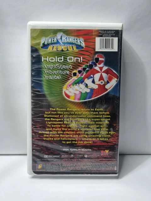 SABAN'S POWER RANGERS Lightspeed Rescue VHS 2000 Fox Kids Video/20th ...