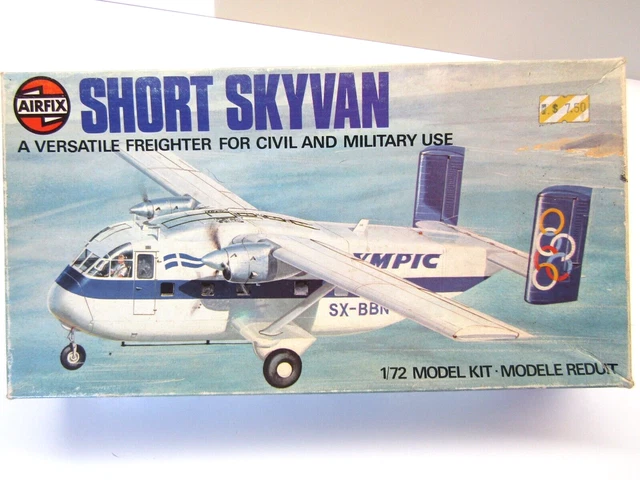 AIRFIX 1:72 SCALE Short Skyvan Model Kit # 04018-3 Vintage Kit ...