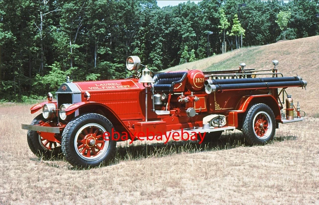 FIRE APPARATUS SLIDE, Engine 101, Laurel / MD, 1928 American LaFrance £ ...