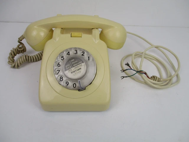 VINTAGE 1960'S ROTARY Dial GPO Telephone 706L HAS 65/1 Untested ...