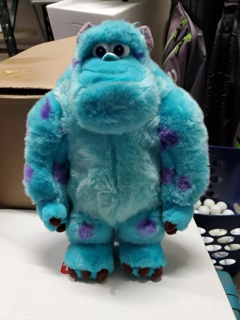 DISNEY PIXAR MONSTERS Inc Sully Sullivan Plush 16" Blue Stuffed Plush ...