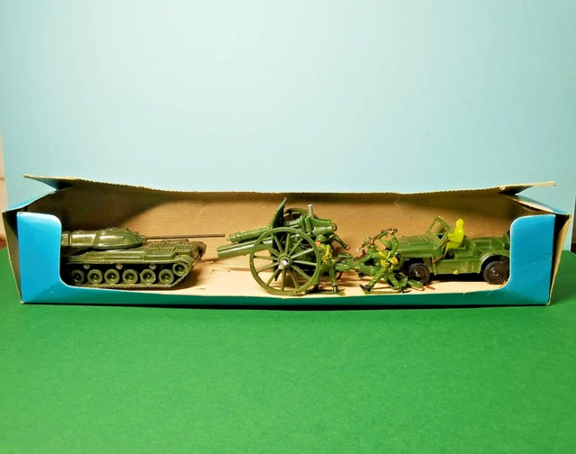BLUE BOX, PLASTIC Toys Series 7406, Army Set, Made in Hong-Kong, 1960er ...