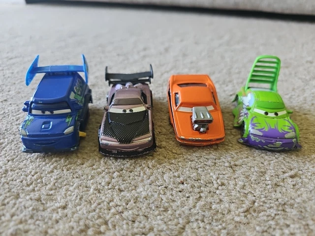 DISNEY PIXAR CARS Bad Boys Diecast 1:55. DJ, Boost, Snot rod & Wingo ...