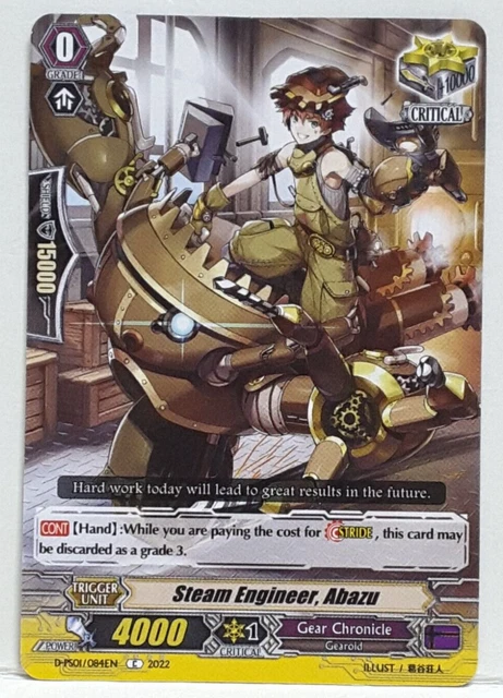 BUSHIROAD CARDFIGHT VANGUARD Vapore Engineer, Abazu D-PS01/084EN C Cambio EUR 1,22 - PicClick IT