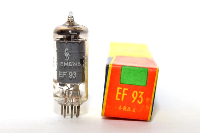 VINTAGE SIEMENS EF93 / 6BA6 / W727 / PM04 Radio Tube, Military Vacuum ...