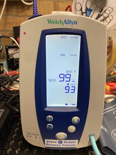 WELCH ALLYN 75CE Connex Spot Touchscreen Patient Nibp Spo2 Vital Signs ...