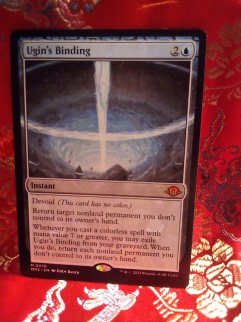 CARTA RARA UGIN'S Binding Modern Horizons III Magic The Gathering MTG ...