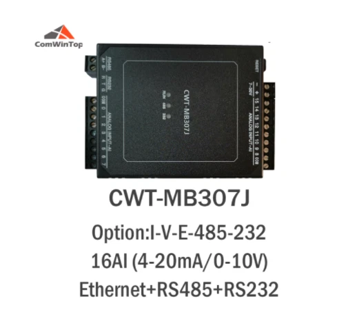 CWT-MB307J 16AI-RS485-RS232-ETHERNET 4-20MA Analog Input Modbus Rtu Module EUR 103,53 - PicClick IT