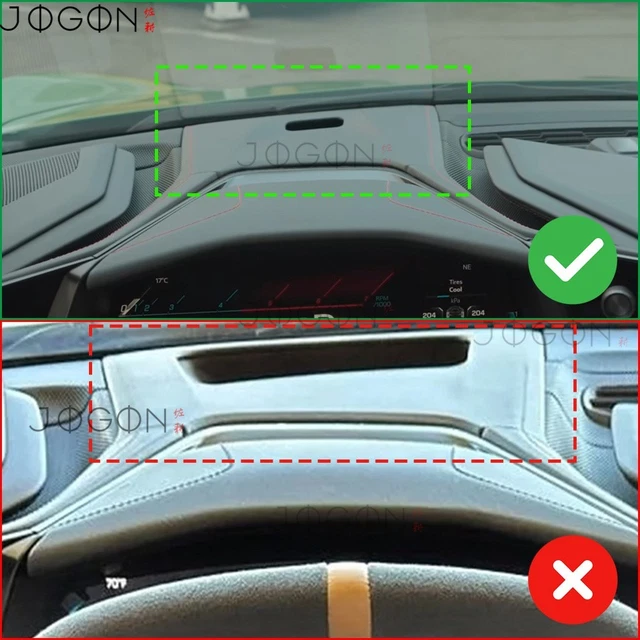 FOR CORVETTE C8 Stingray 1LT 2026+ Real Carbon Head-Up Display ...