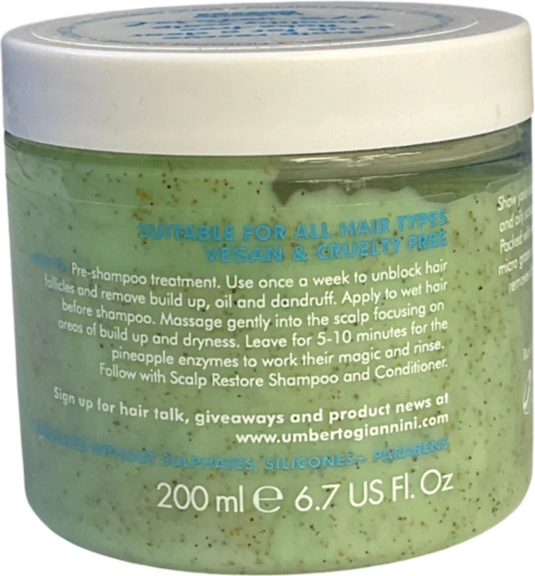 UMBERTO GIANNINI SCALP Scrub Exfoliating Anti Dandruff Scrub 200ml £8. ...