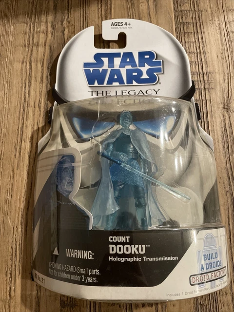 STAR WARS LEGACY Collection Count Dooku Holographic Transmission Figure ...