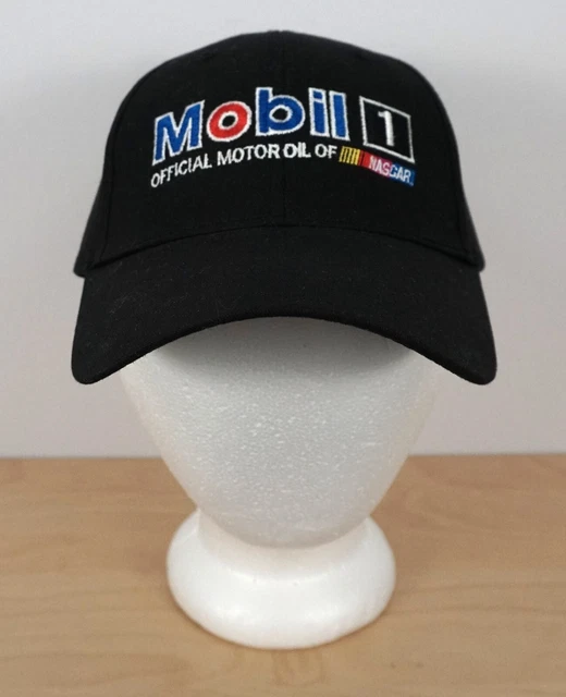 NEW MOBIL 1 Nascar Motor Oil Black Racing Car Ball Cap Hat $19.99 ...