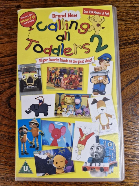 Calling All Toddlers 2 Vhs 2002 Postman Pat Brum Spot 14 99