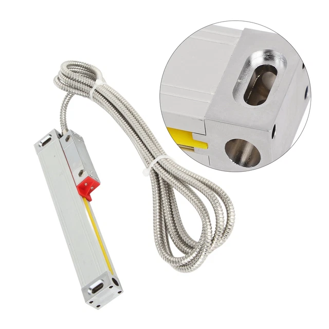 LINEAR SCALE ENCODER Accuracy 5μm Grating Ruler Sensor For Lathe DC5V ...