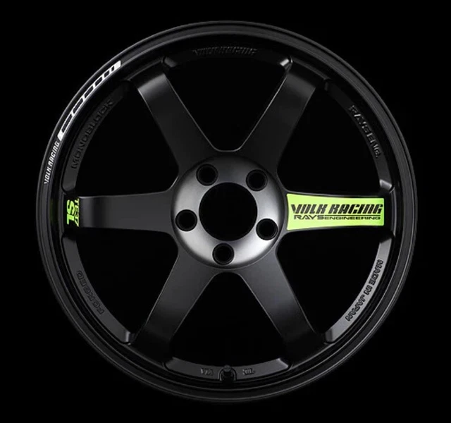 4 X VOLK Racing TE37 SL Wheel Rays Engineering Rim Decal Sticker Green ...